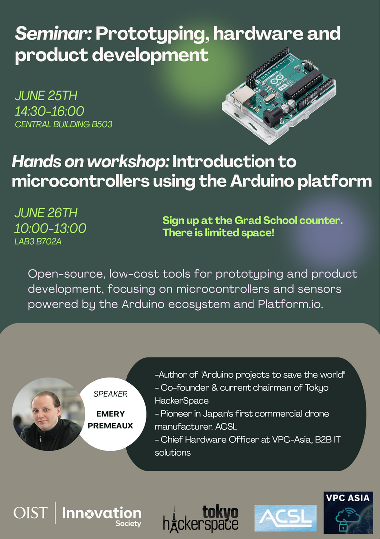 Prototyping, hardware and product development for beginners | OIST Groups